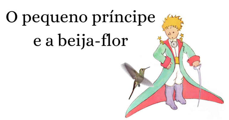 Profe Gau → O pequeno príncipe e a beija-flor